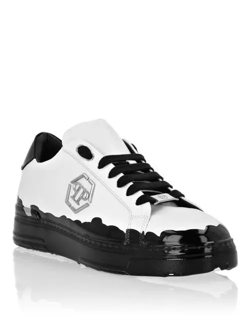 Philipp Plein Nappa Leather Low Top Sneakers Carson Paint