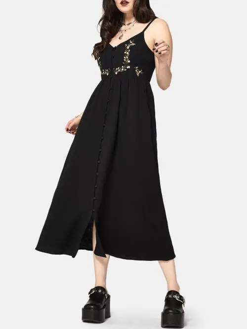 DISTURBIA Abundance Cotton Floral Dress