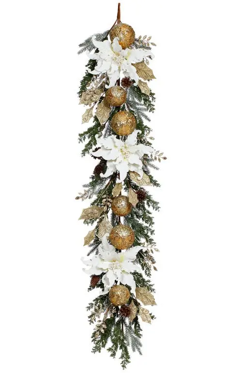 MARK ROBERTS Holiday Floral Garland