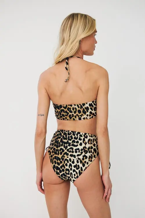 CRAS Hilda Bandeau Bikini Top - Urban Leopard
