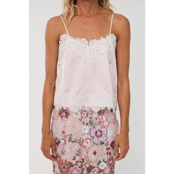 CRAS Everly Lace Trim Camisole Top