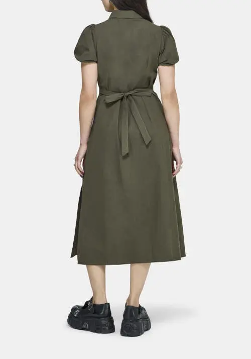 DISTURBIA Odile Embroidered Midaxi Dress