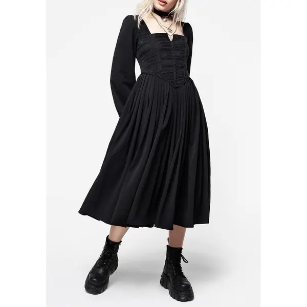 DISTURBIA Mina Corset Midi Dress