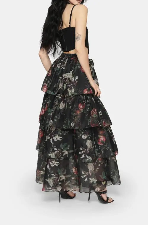 DISTURBIA Anara Tiered Maxi Skirt