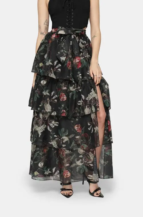 DISTURBIA Anara Tiered Maxi Skirt