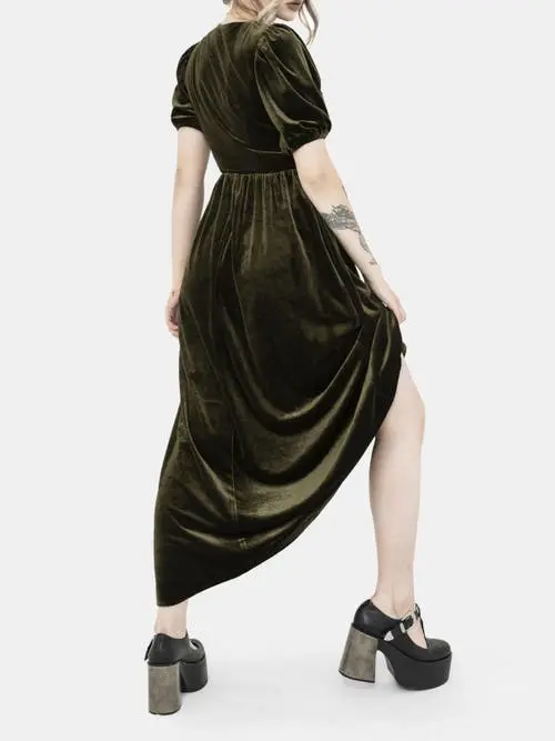 DISTURBIA Noura Floral Dragonfly Midaxi Dress