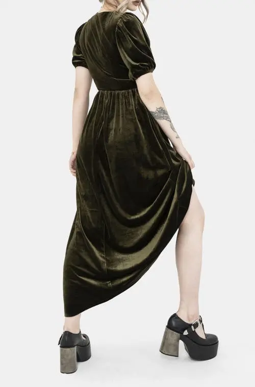 DISTURBIA Noura Floral Dragonfly Midaxi Dress