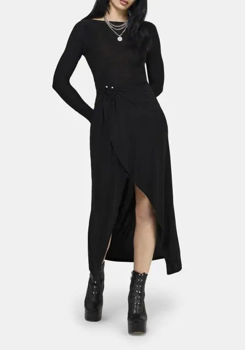 DISTURBIA Bellamira Ring Waist Midaxi Dress
