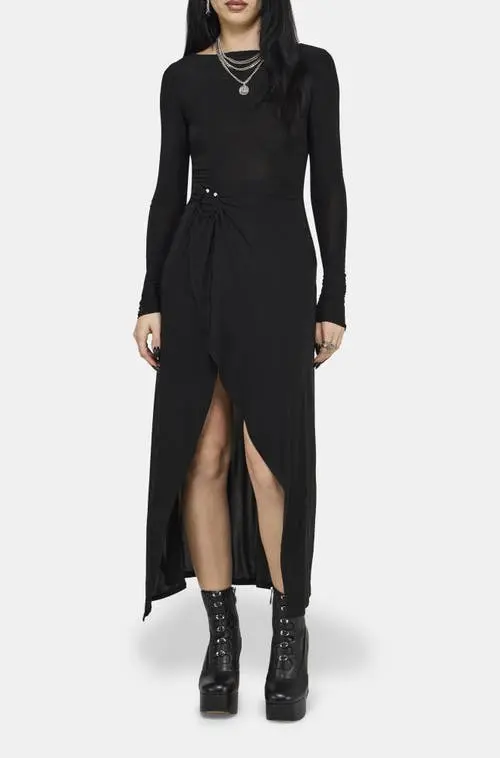 DISTURBIA Bellamira Ring Waist Midi Dress