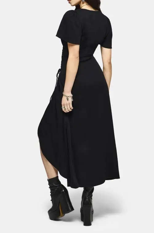 DISTURBIA Sableine Wrap Midaxi Dress
