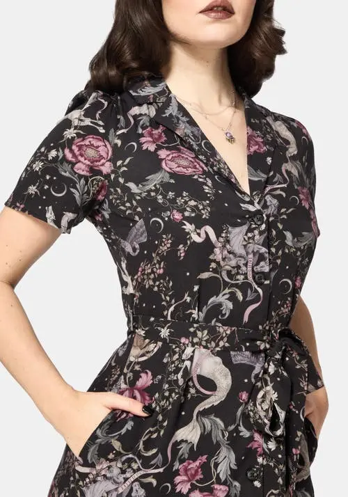 DISTURBIA Merunicorn Enchanted Forest Shirt Dress