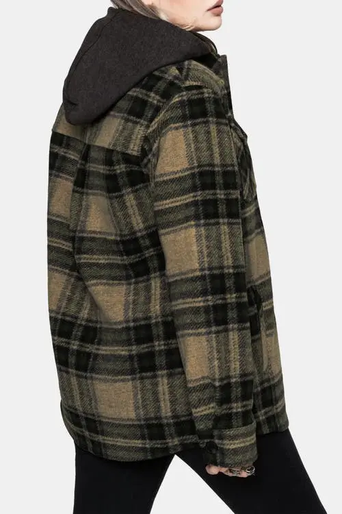 DISTURBIA Trellis Lightweight Shacket