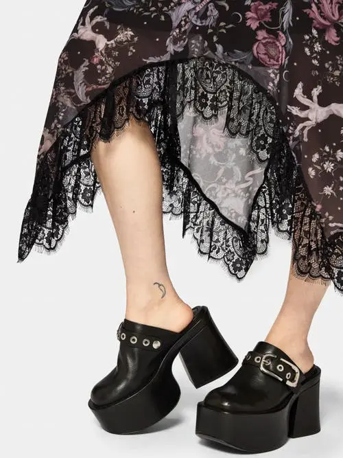 DISTURBIA Merunicorn Enchanted Forest Midi Skirt