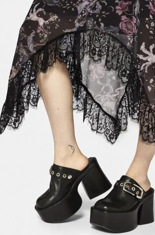 DISTURBIA Merunicorn Enchanted Forest Midi Skirt