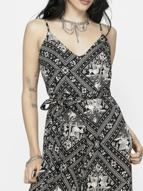 DISTURBIA Hexweave Wide Leg Cami Jumpsuit