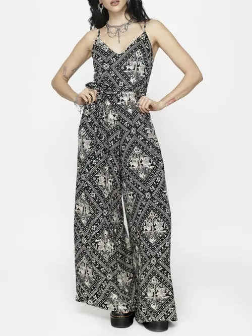 DISTURBIA Hexweave Wide Leg Cami Jumpsuit