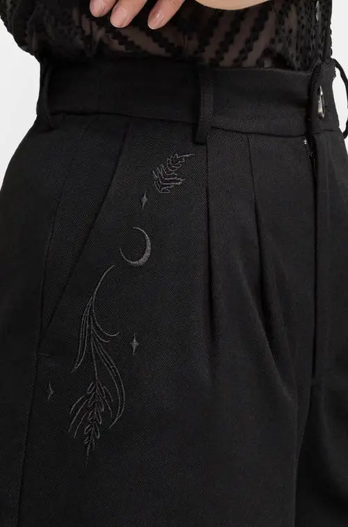 DISTURBIA Diane Embroidered Balloon Trousers