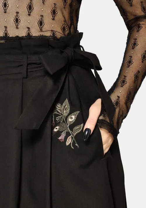 DISTURBIA Faela Fairy Embroidered Midi Skirt