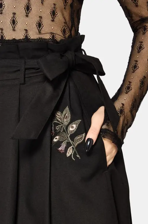 DISTURBIA Faela Fairy Embroidered Midi Skirt