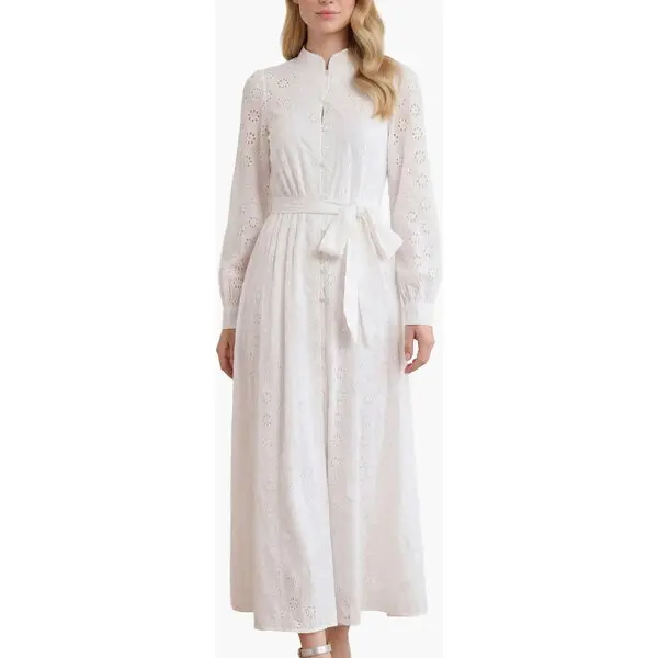 NEEDLE & THREAD Romilly Cotton Long Sleeve Shirt Dress