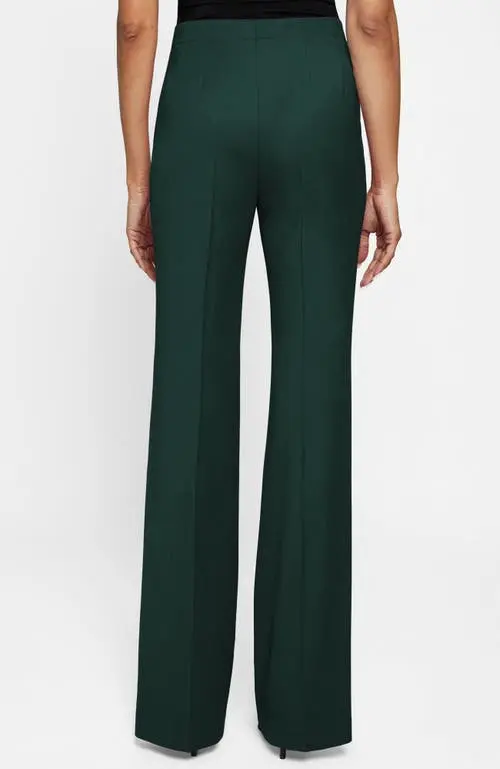 Santorelli Beth Mid-rise Flared Pant In Soft Stretch Twill