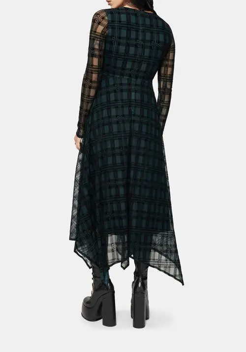 DISTURBIA Hanky Hem Midi Dress