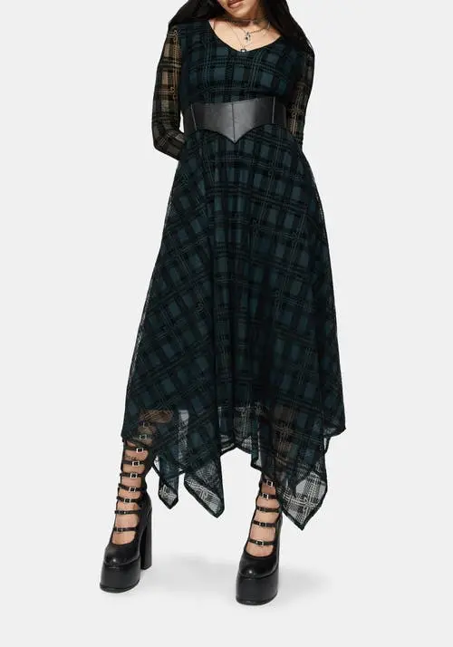 DISTURBIA Hanky Hem Midi Dress