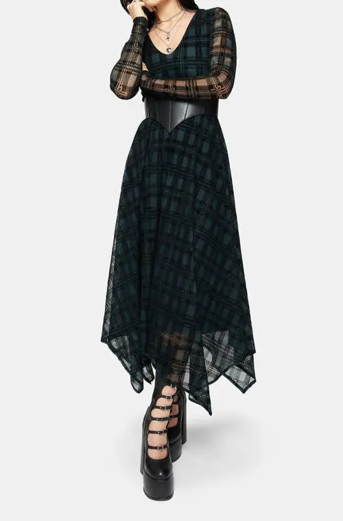 DISTURBIA Hanky Hem Midi Dress