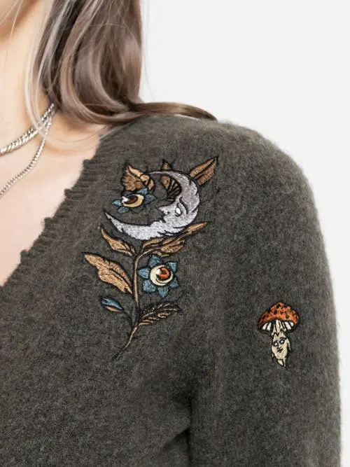 DISTURBIA Hexborn Baba Yaga Knit Cardigan