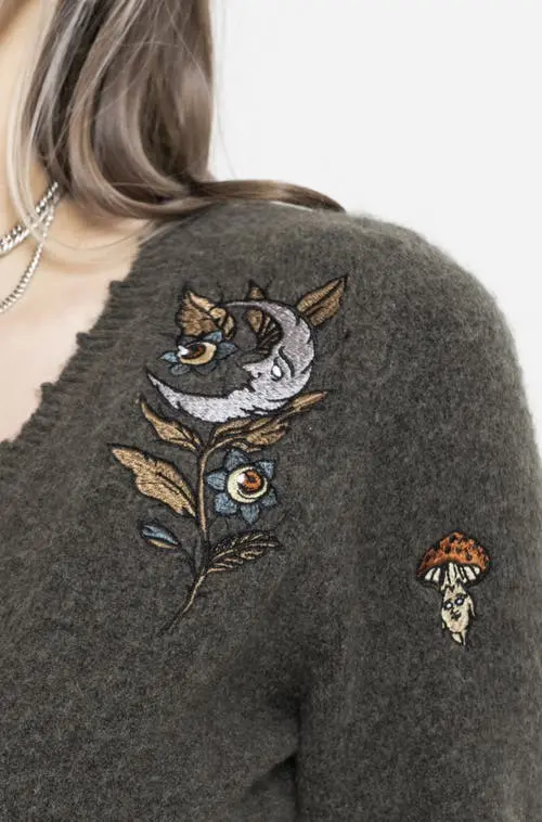 DISTURBIA Hexborn Baba Yaga Knit Cardigan