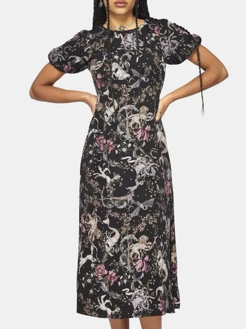 DISTURBIA Merunicorn Enchanted Forest Midi Dress