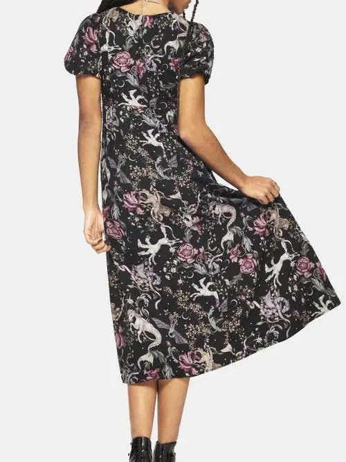 DISTURBIA Merunicorn Enchanted Forest Midi Dress