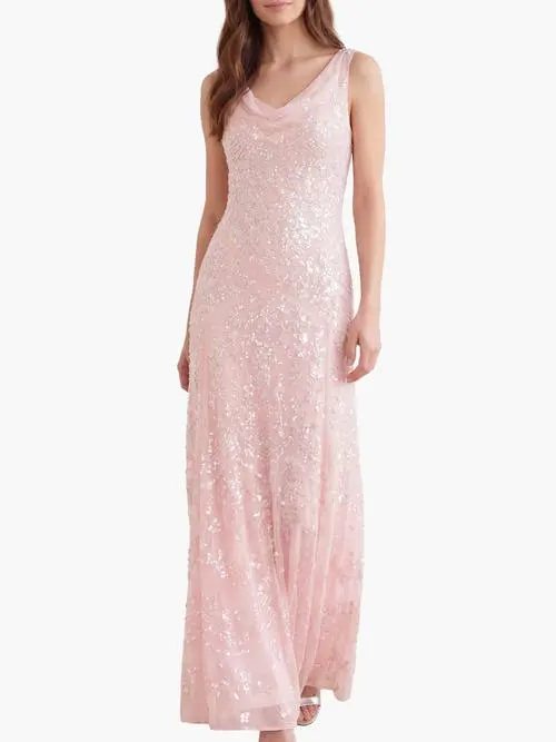 NEEDLE & THREAD Freya Embellished Georgette Gown