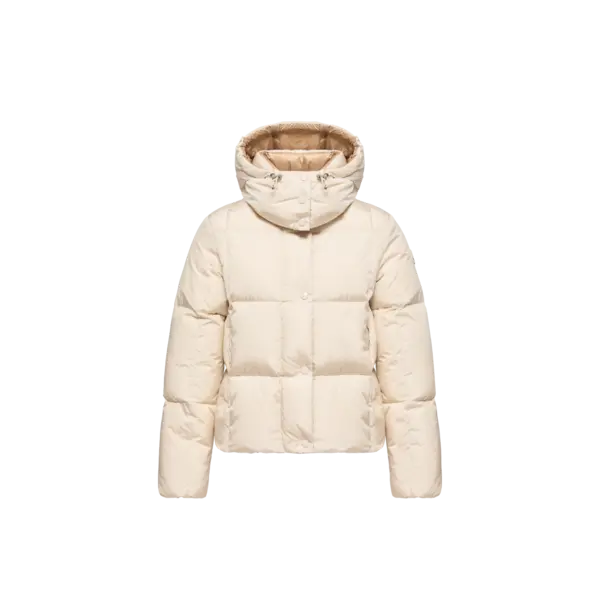 Moncler Castlenew Hooded Down Jacket - White