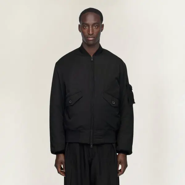 Adidas Y-3 Nylon Bomber Jacket - Black
