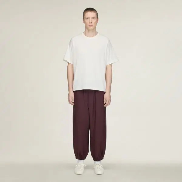 Adidas Y-3 Sport Uniform Cuffed Pants Dark Red - Night Red