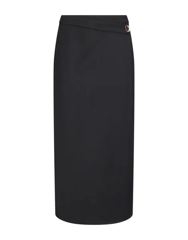 Alpha Studio Midi Skirt Size Polyester, Virgin Wool, Elastane