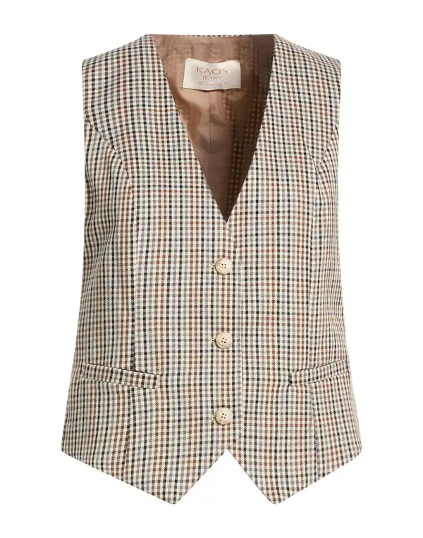 KAOS Tailored Vest Size Polyester, Viscose, Elastane