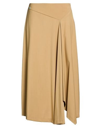 MANILA GRACE Midi Skirt Sand Size Polyester, Viscose, Wool, Elastane