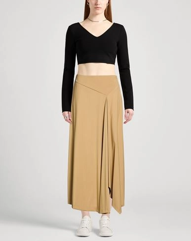 MANILA GRACE Midi Skirt Sand Size Polyester, Viscose, Wool, Elastane