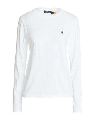 Polo Ralph Lauren Cotton Jersey Long Sleeve Crewneck T-shirt - White