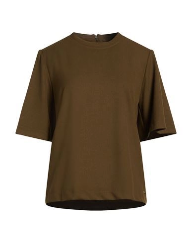 KAOS Top Khaki Size Polyester, Viscose, Elastane