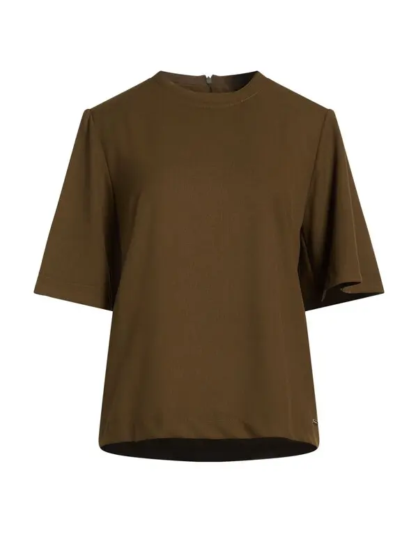 KAOS Top Khaki Size Polyester, Viscose, Elastane