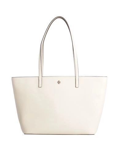 Tory Burch Textured Leather Tote Bag With Top Handles And Detachable Shoulder Strap - Cream