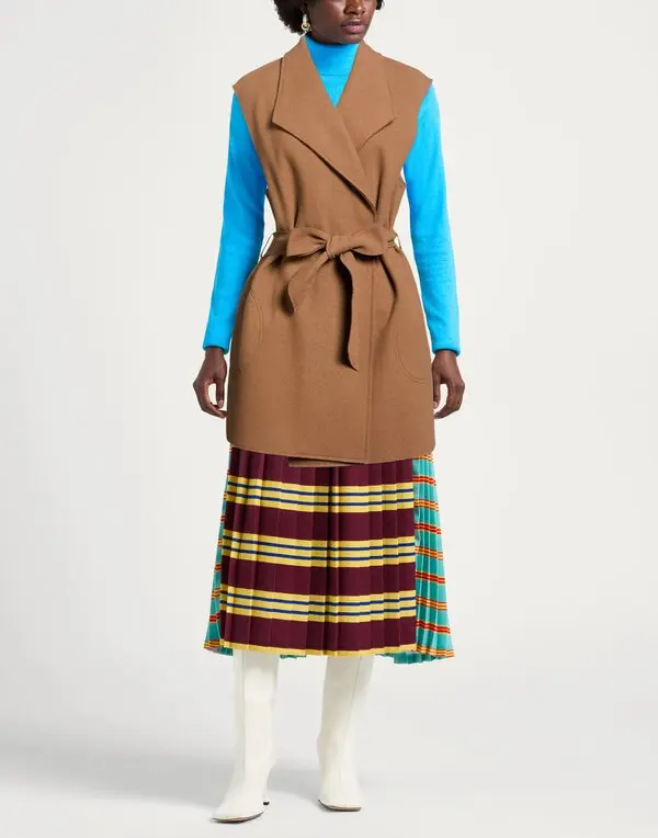CARLA G. Coat Size Wool, Polyamide - Beige