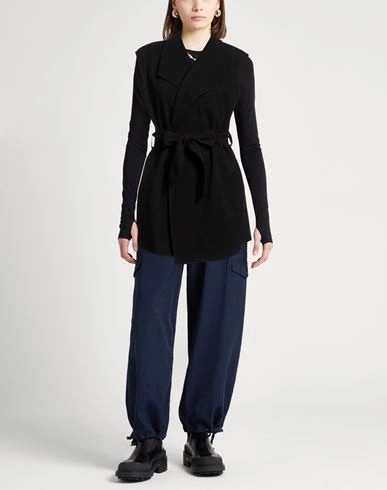 CARLA G. Wool And Polyamide Belted Sleeveless Coat
