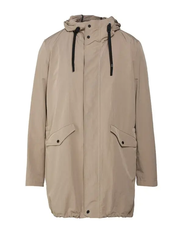 Herno Overcoat & Trench Coat Taupe Size Polyimide, Polyester