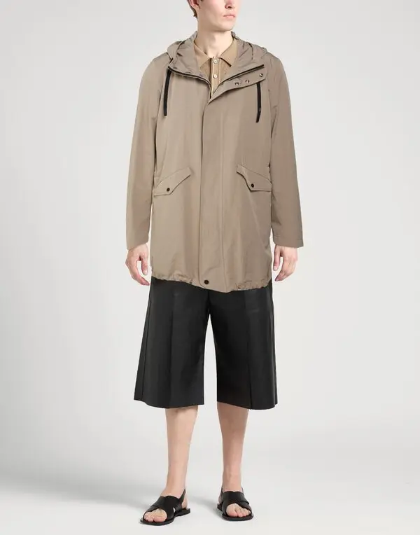 Herno Overcoat & Trench Coat Taupe Size Polyimide, Polyester