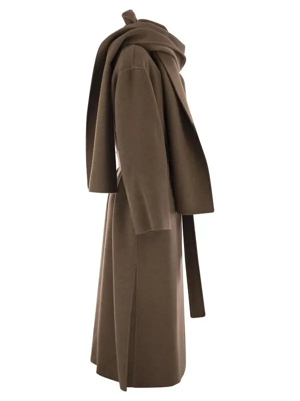 Max Mara Cuore Belted Long-sleeved Coat