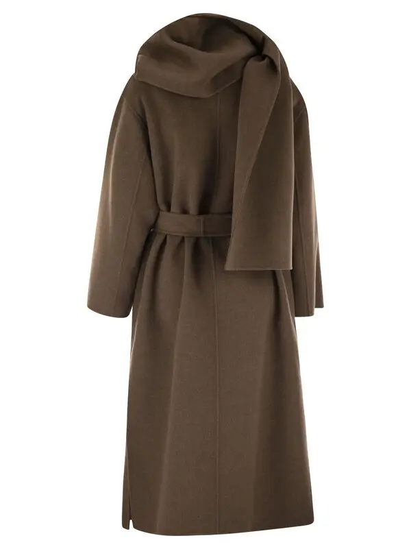 Max Mara Cuore Belted Long-sleeved Coat